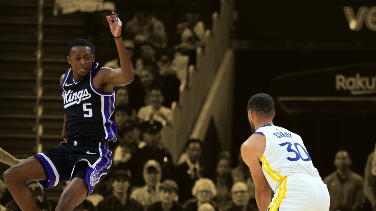 "It is hell tryna chase him around" - De'Aaron Fox's reaction when ...