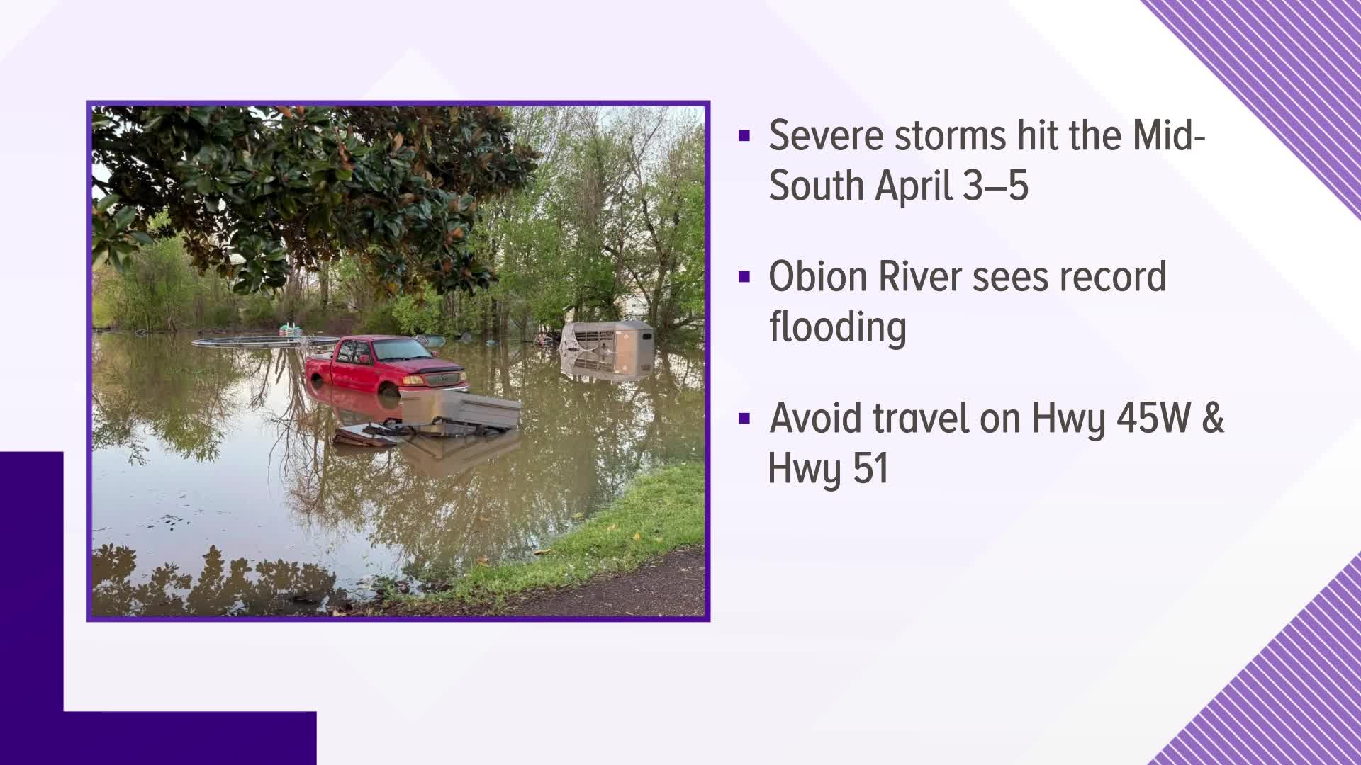 Obion River sees record flooding, according to the National Weather Service