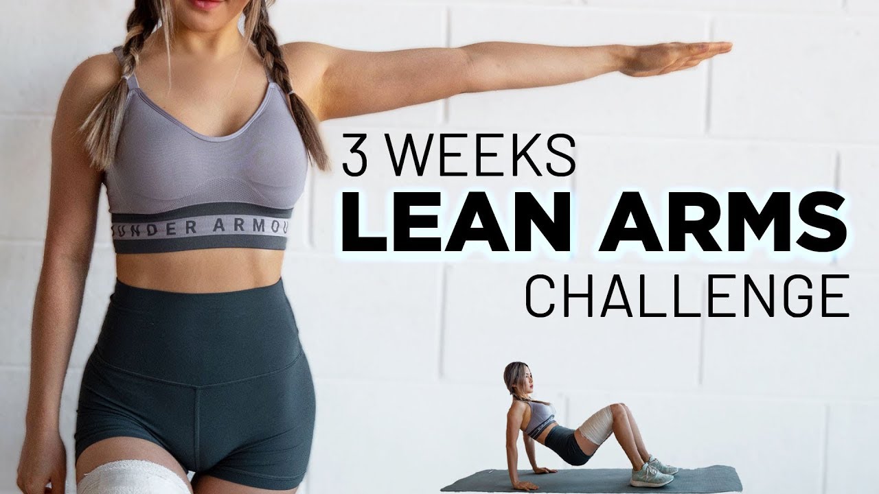 Lean Arms Workout Challenge Lose Arm Fat (No Equipment)