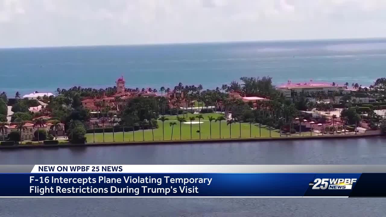 F-16 fighter jet intercepts plane near Mar-a-Lago resort