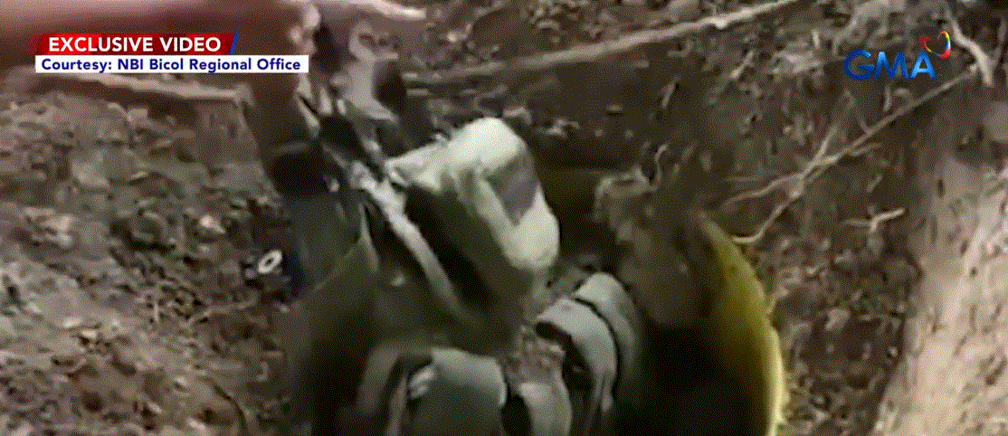 NBI retrieves firearms in Albay after ex-gang member surrenders