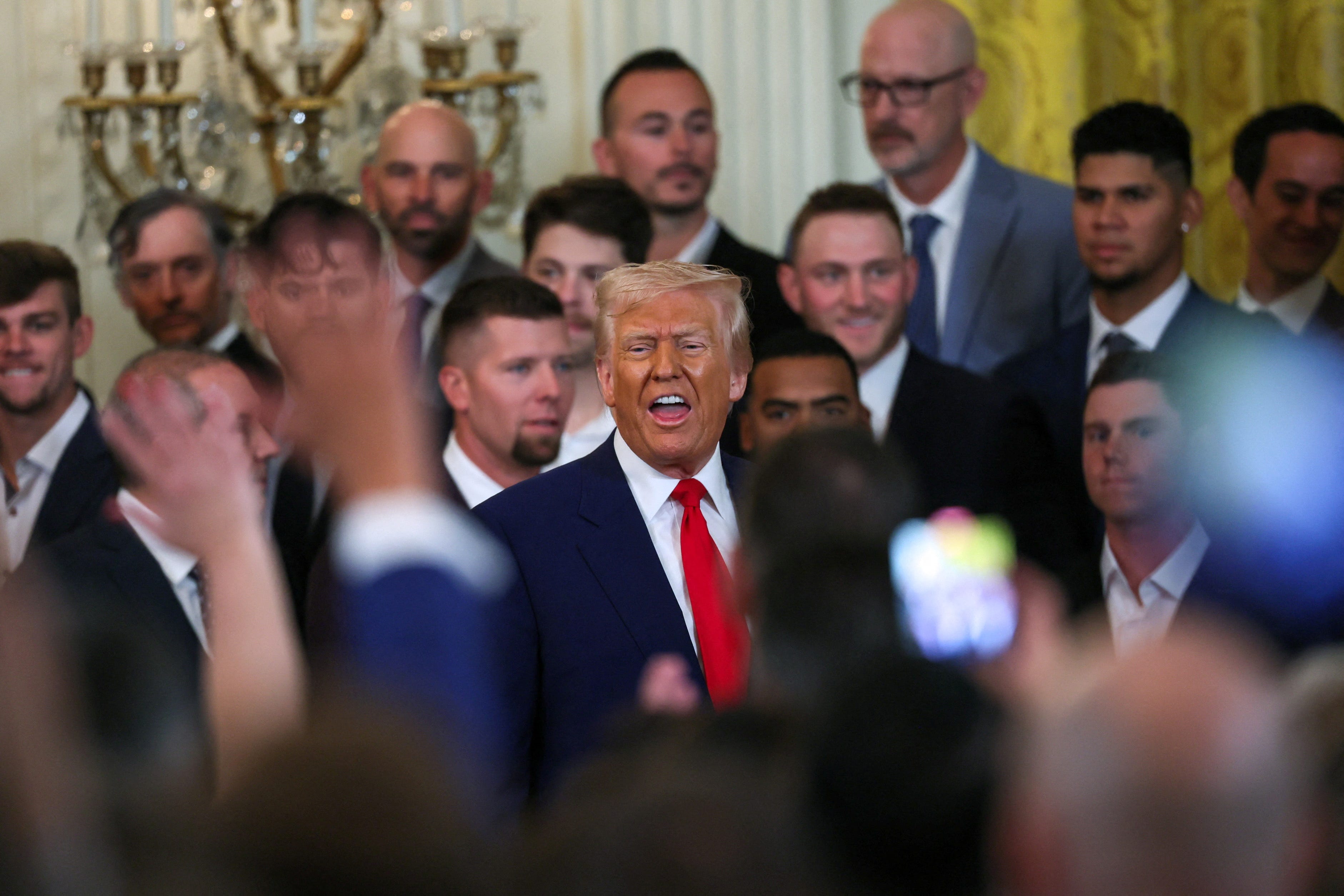 Donald Trump bizarrely ranted about eggs during the Dodgers' White ...