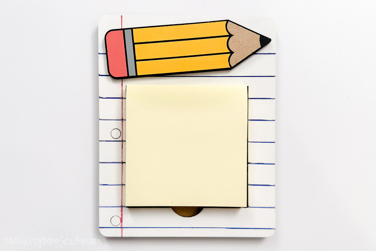 DIY Sticky Note Holder for Teacher Appreciation