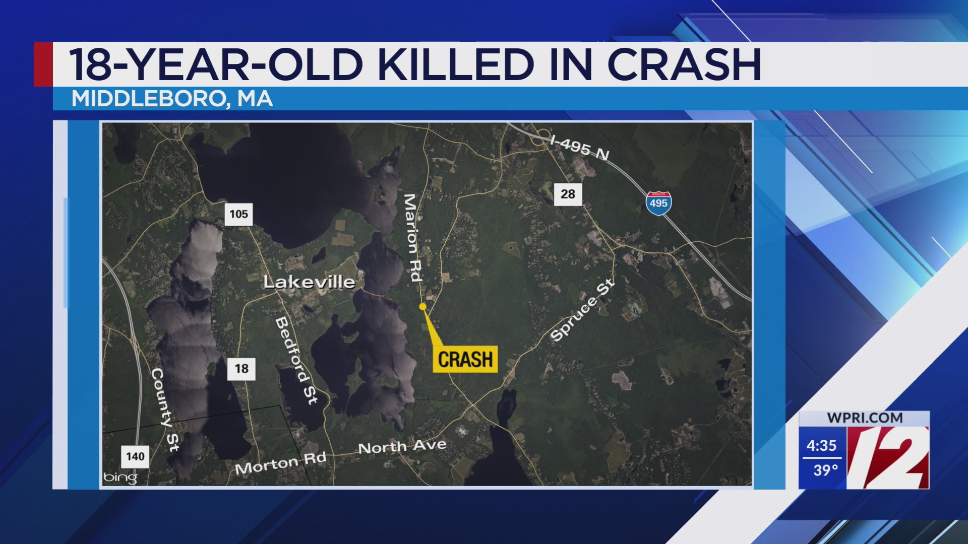 Middleboro crash kills teen