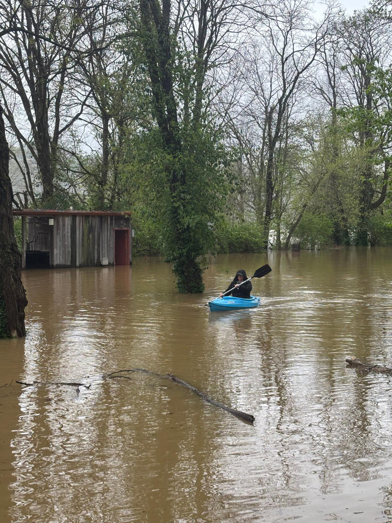 Businesses, baseball fields under water in Aurora