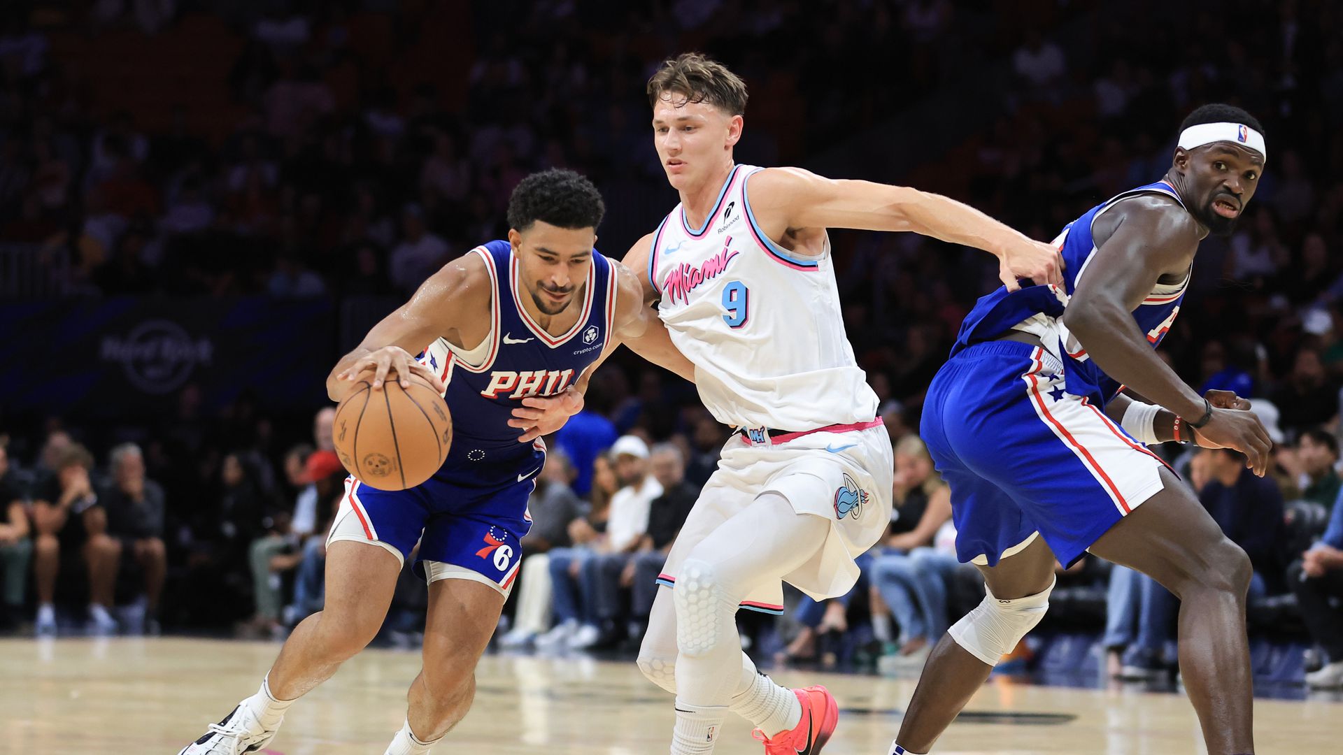 Grimes, Walker combine for 58 as Sixers lose 12th straight to Heat in Miami