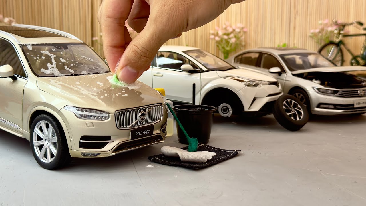 Tire and Washing Maintenance of Miniature Diecast Model Cars
