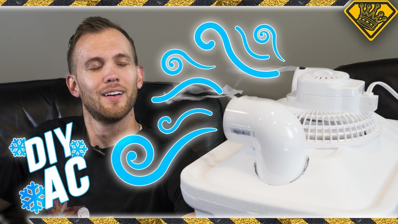 Recycle styrofoam into an inexpensive air conditioner