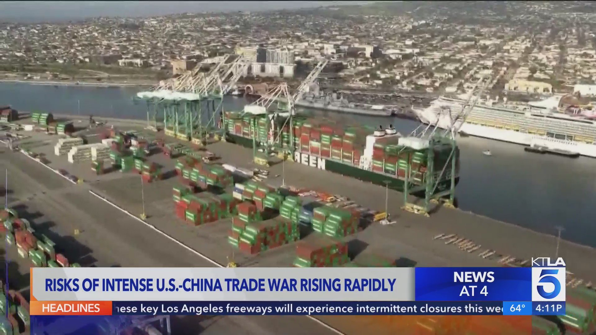 Risks of intense U.S.-China trade war rapidly rising