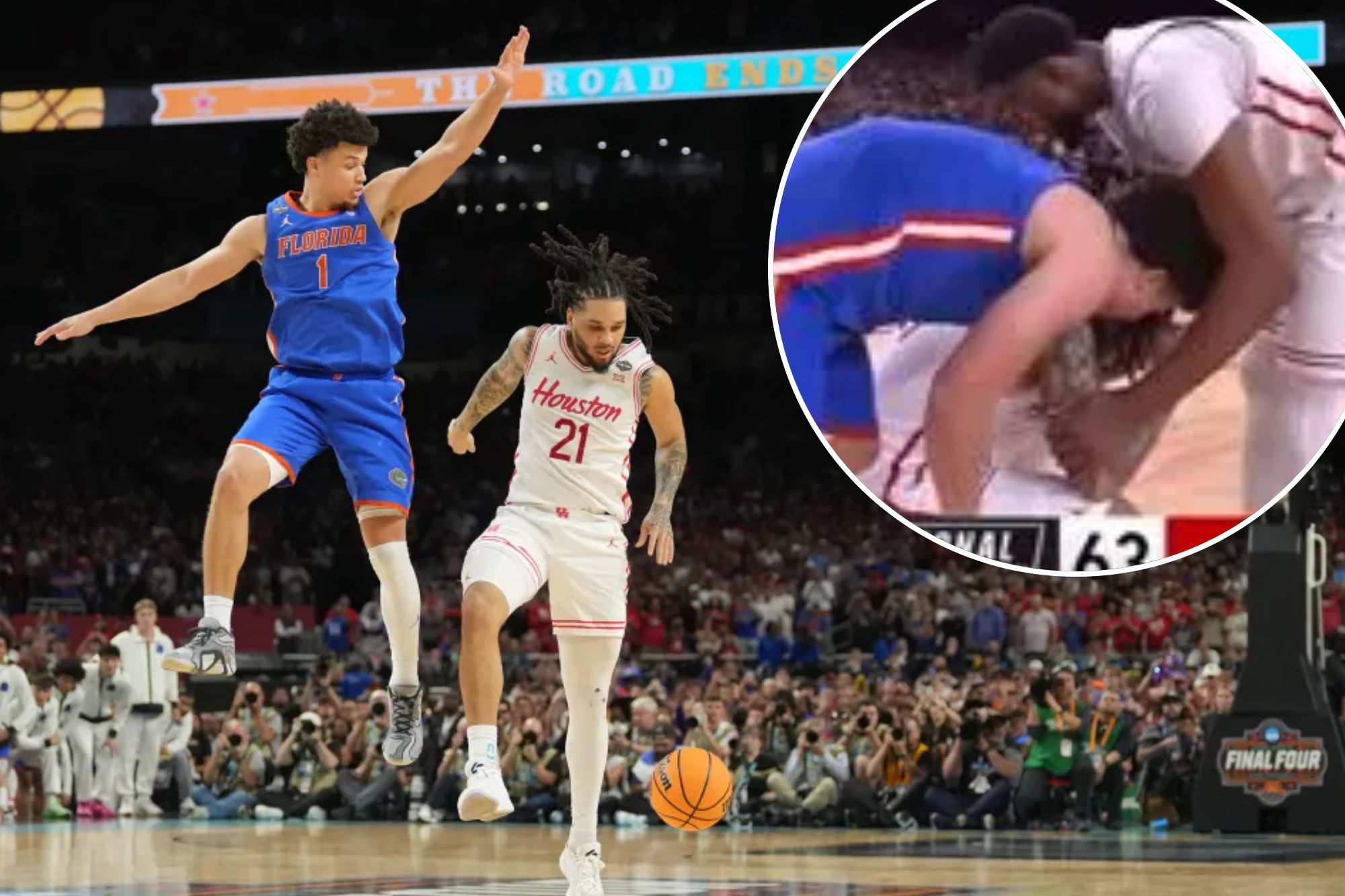 Florida star Walter Clayton Jr. consoled Emanuel Sharp after ...