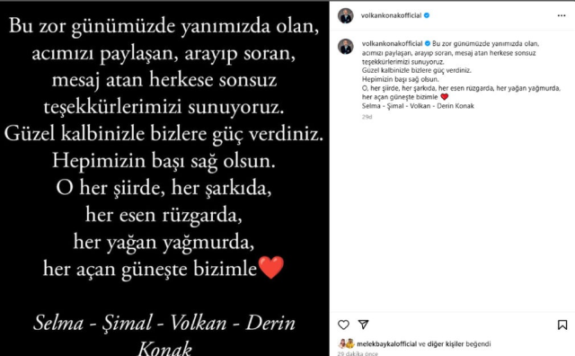 Volkan Konak'ın 35 yıllık eşinden yürek burkan sözler