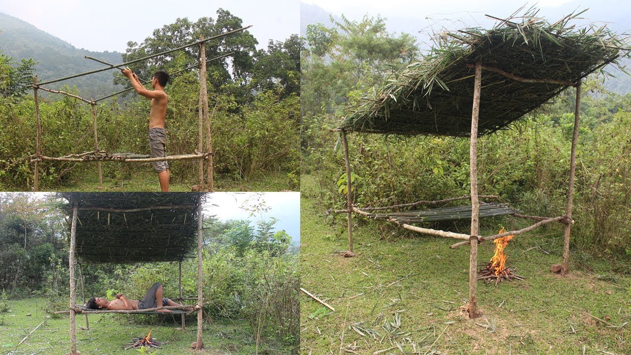 Survive Anywhere: How to Build a Simple Hut!