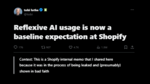 AI now mandatory at Shopify, CEO confirms after leaked memo