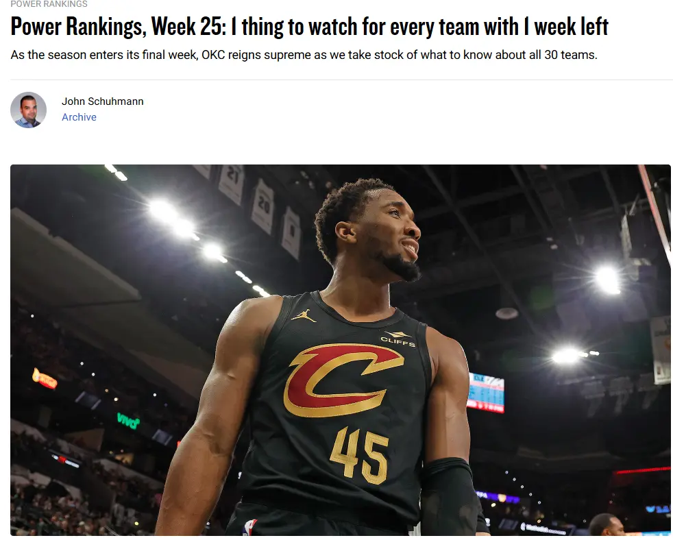 火箭队坐稳第4！NBA官方实力榜更新：勇士5湖人6快船8掘金暴跌3位