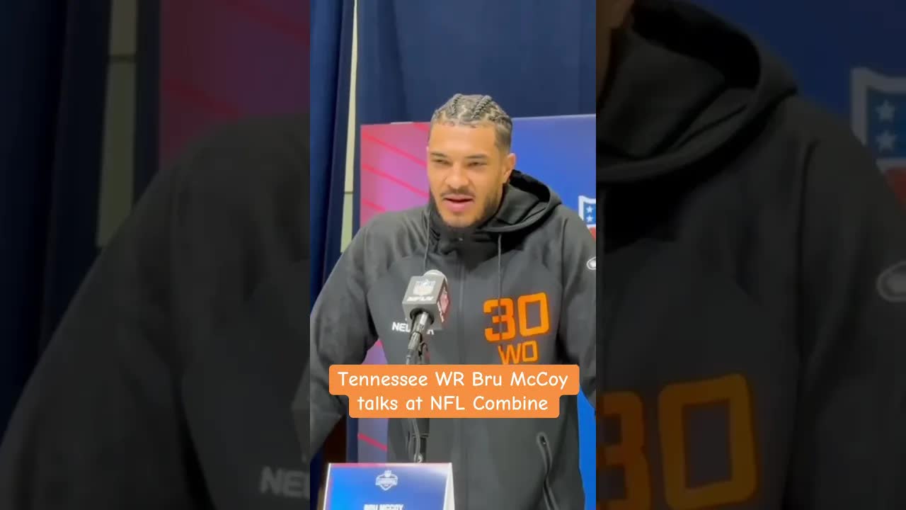 Bru McCoy Talks at NFL Combine