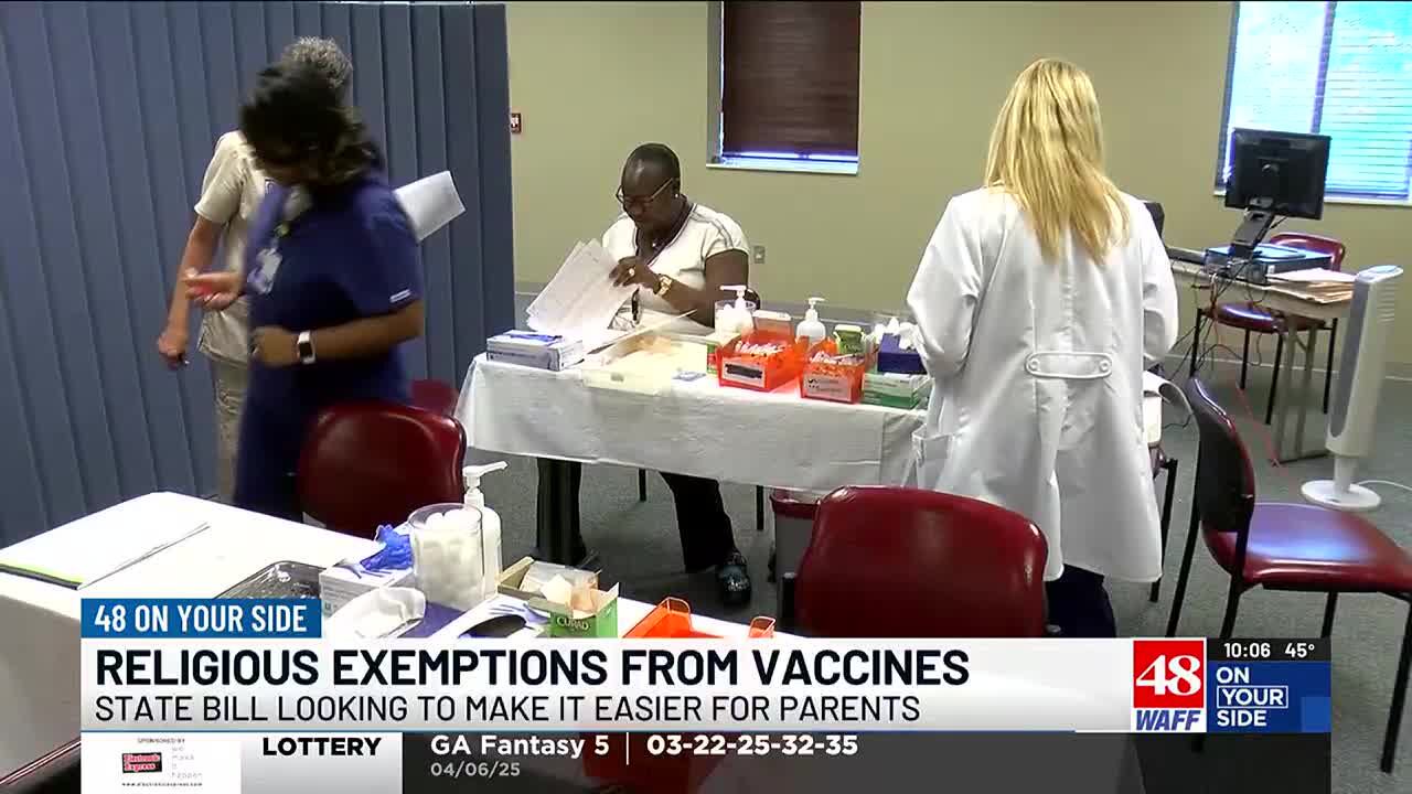 Alabama bill aims to make school vaccine exemption process easier