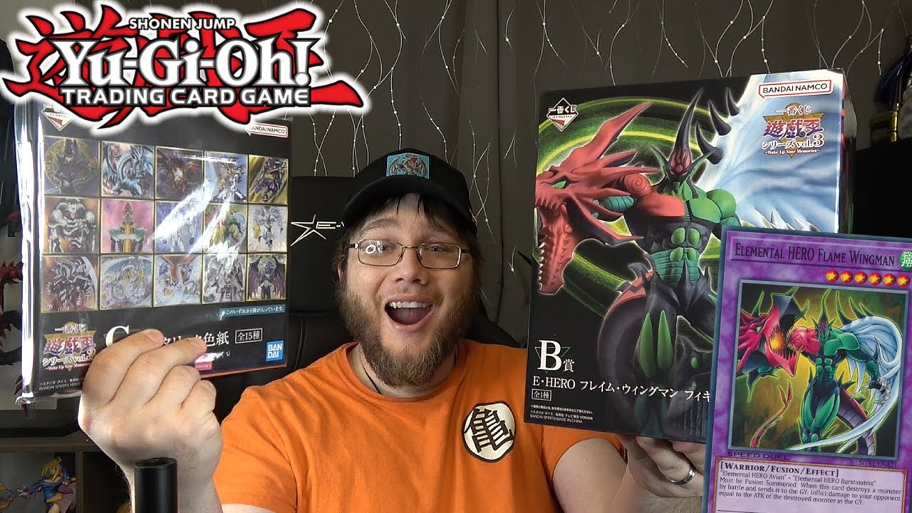 Opening Yu-Gi-Oh! Elemental HERO Flame Wingman Figure & Art Booster Packs