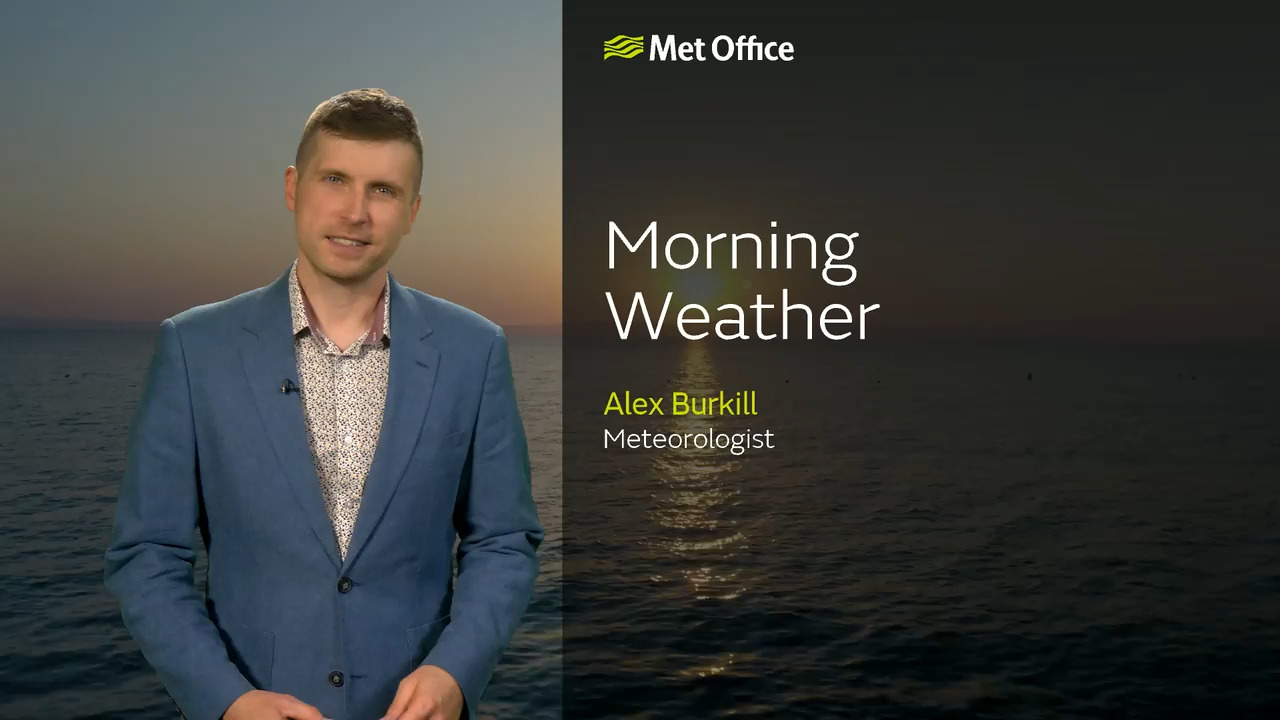 Met Office Tuesday Morning Weather Forecast 08/04/2025