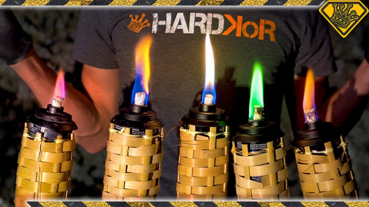 How To Make Rainbow Flame Torches At Home Easily