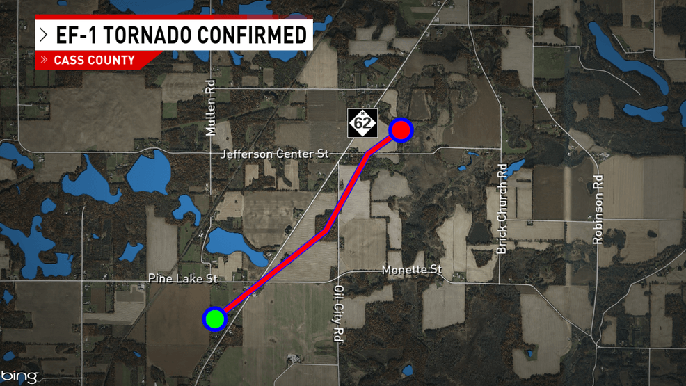 Tornado count rises to four in a week as another EF-1 twister is ...