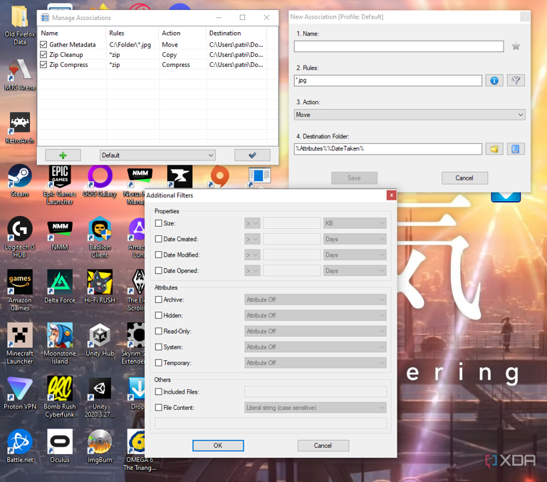 DropIt is the best free application to manage and organize your files
