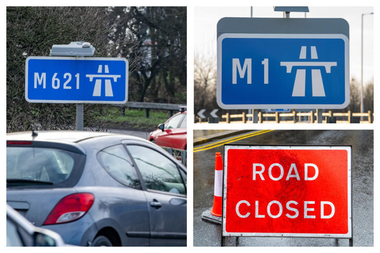 Leeds and Yorkshire motorway closures: All route diversions as M621 ...