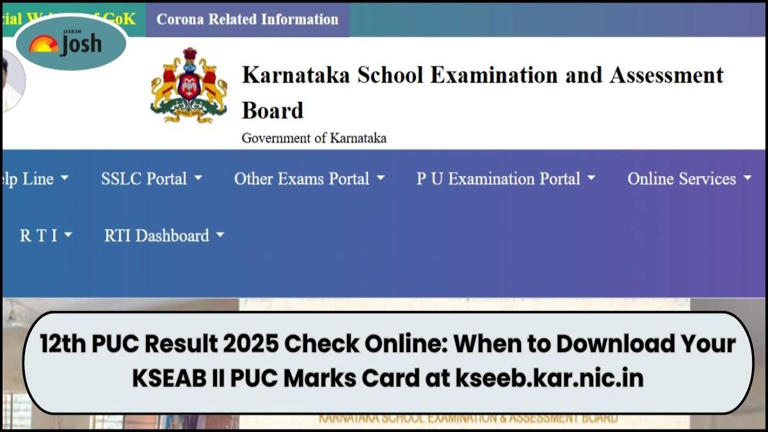 karresults.nic.in 2025 12th PUC Result Check Online: Download Your ...