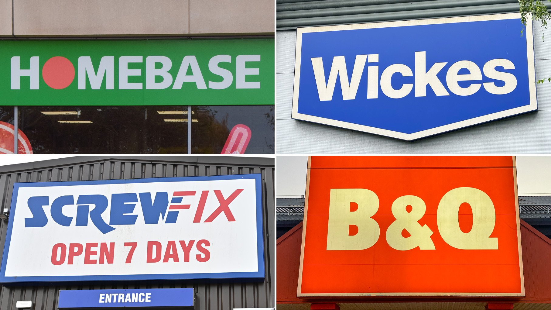 B&Q, Homebase, Wickes, and ScrewFix opening times for Easter weekend