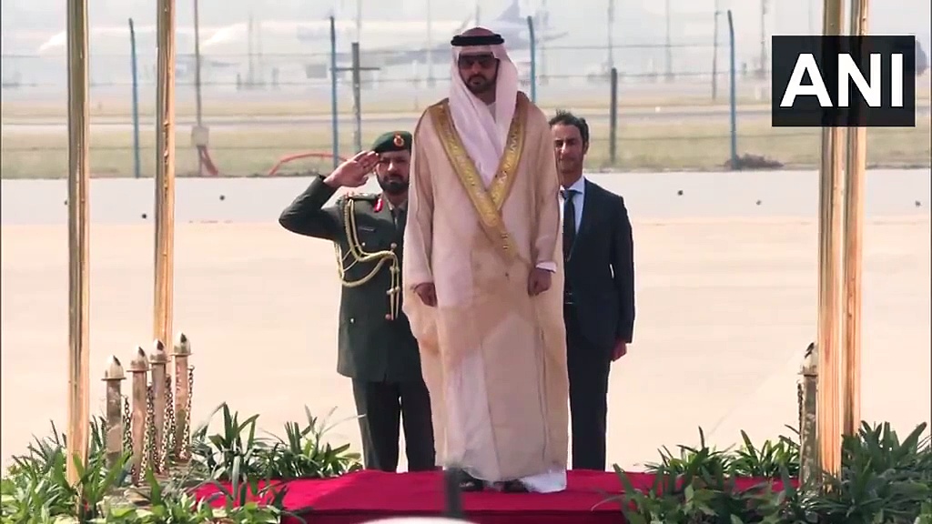 Watch: Sheikh Hamdan arrives in India; set to meet with senior officials
