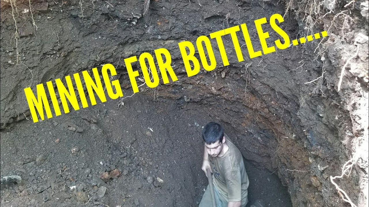 Digging for Bottles Massive Hole Pays out - Bottle Mining