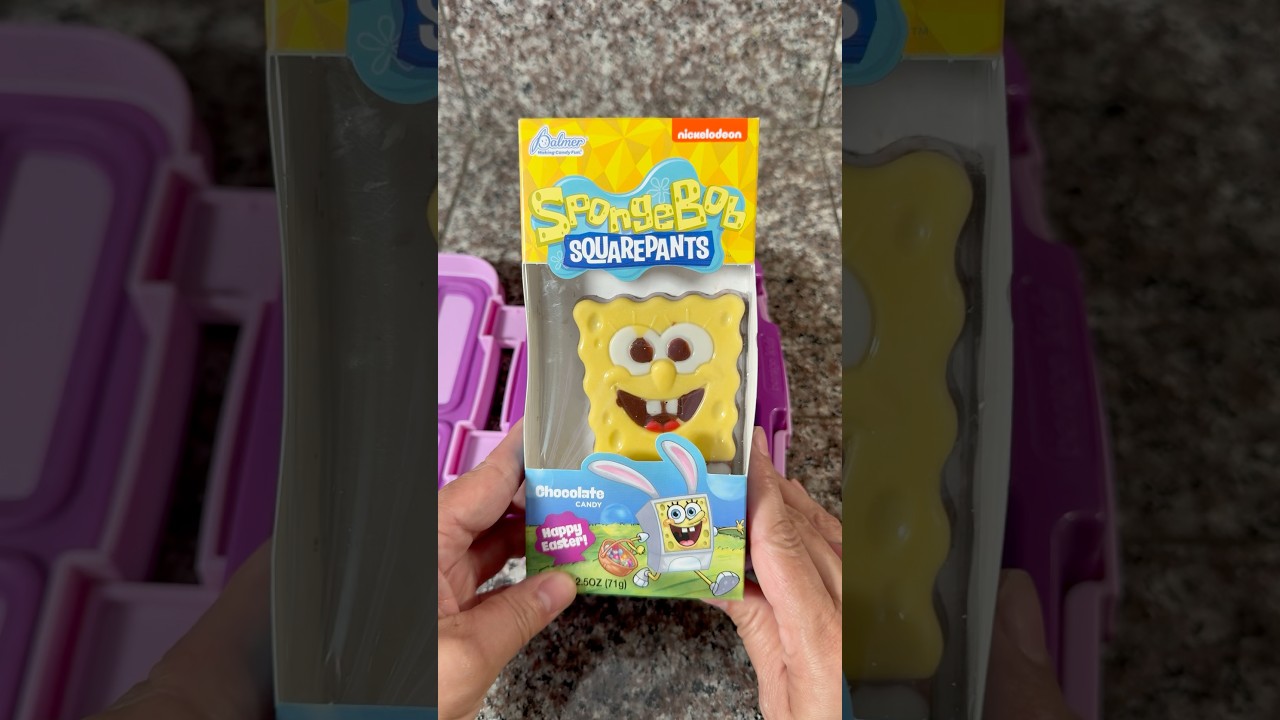 Packing school lunch with only SpongeBob candy