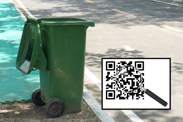 Council warning over fake QR codes stuck on garden waste bins in south ...