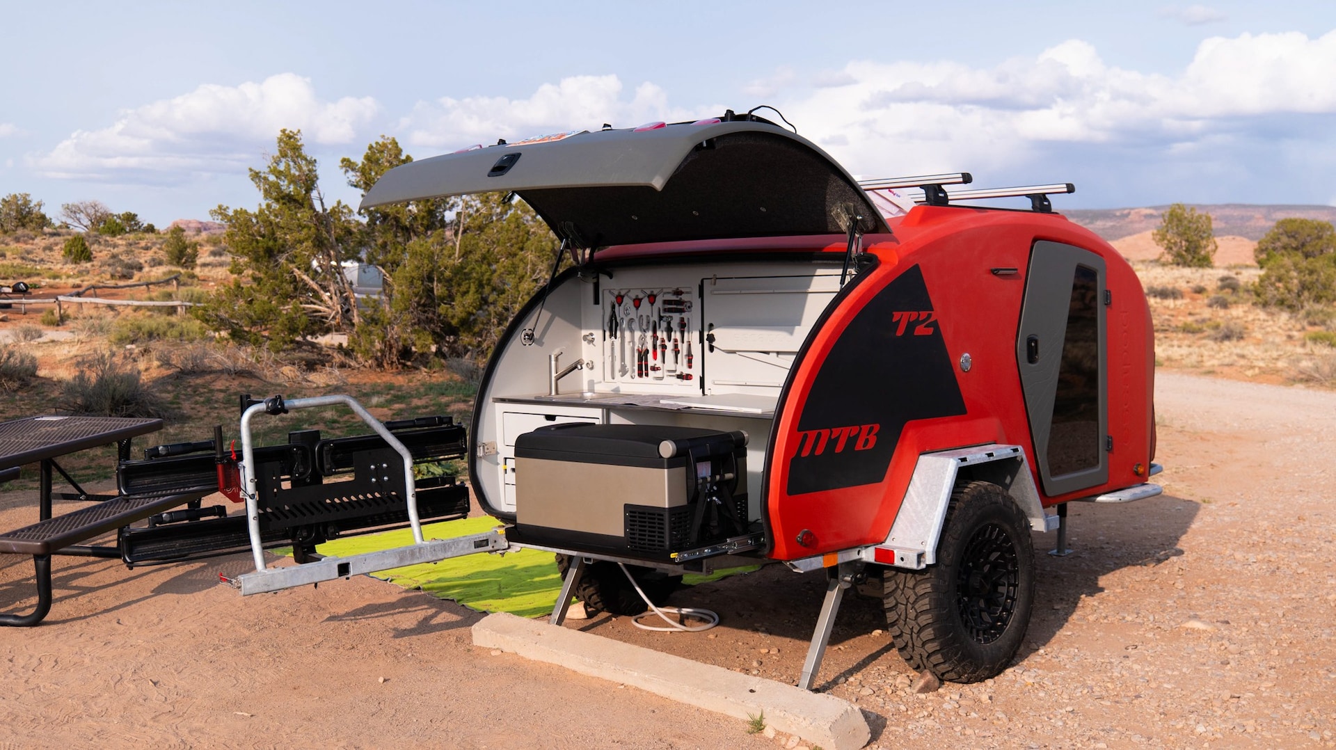 Escapod Topo2 MTB Teardrop Camper Trailer Review: Comfy and Ready to Bike