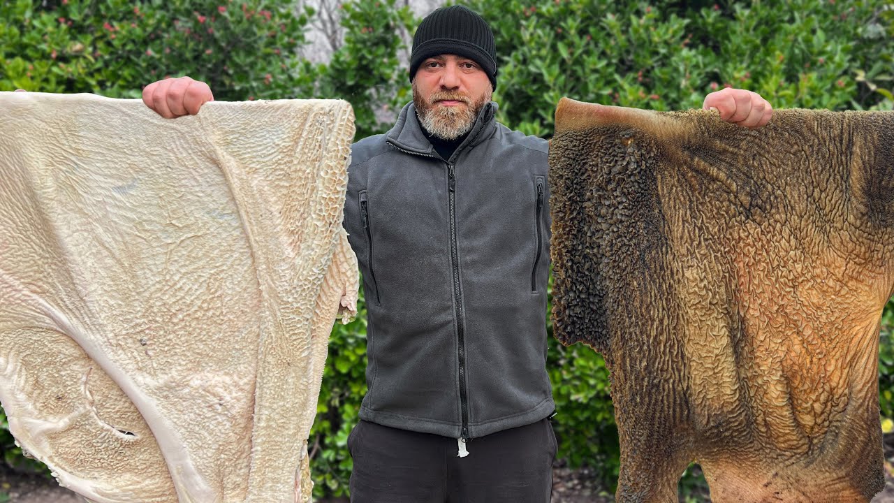 Roast Beef Stomach Cooked Over Fire