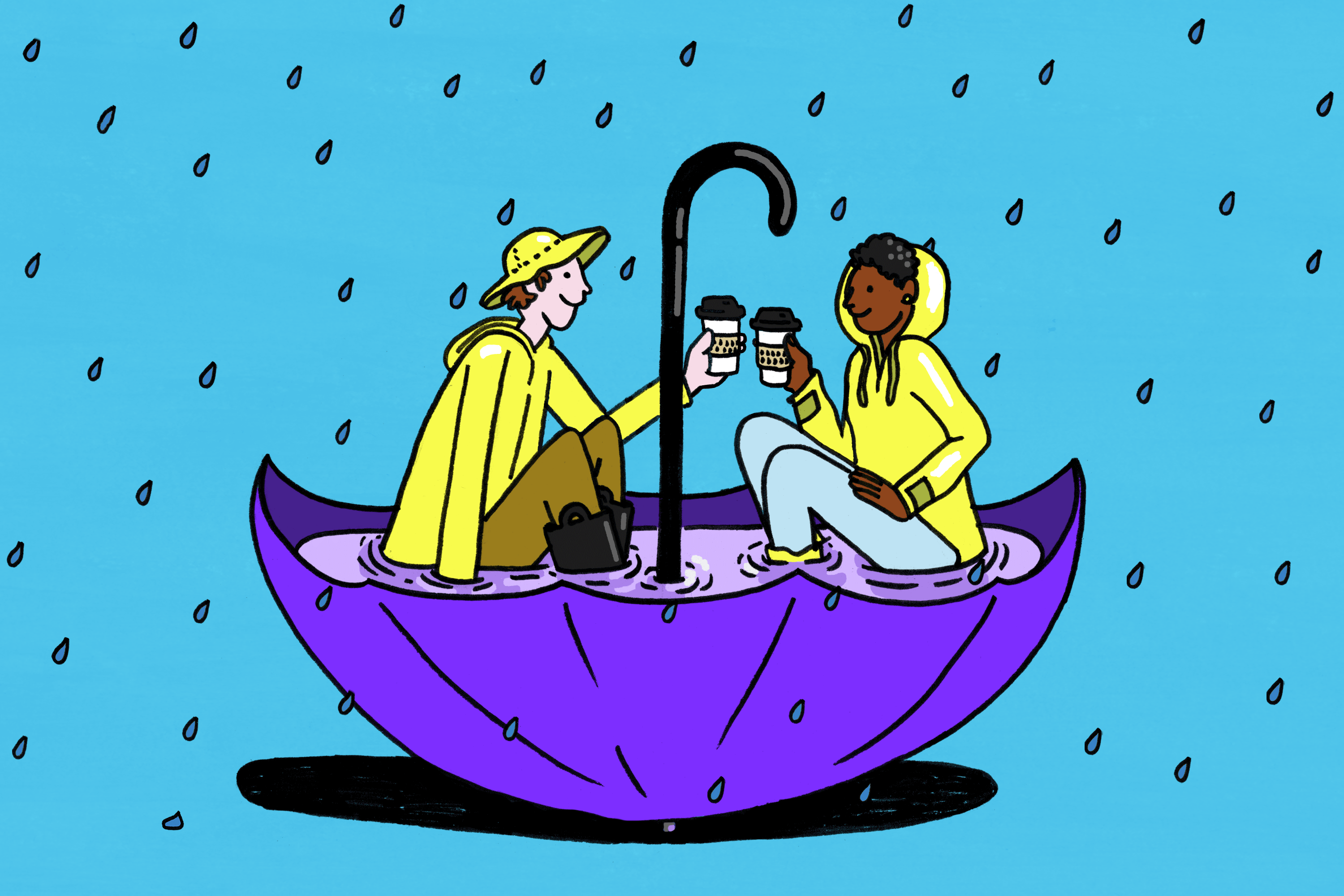 Going outside on a rainy day is good for you — really