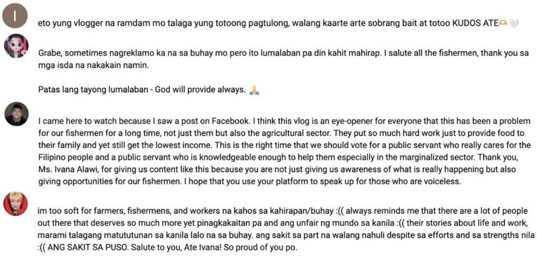 Ivana Alawi features fishermen in recent vlog, earns praise for giving ...