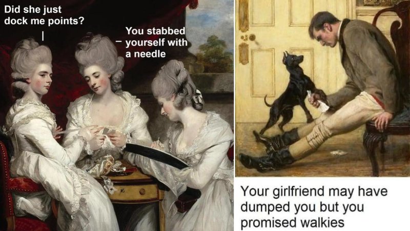 24 Honest Memes Made From Old, Classical Art
