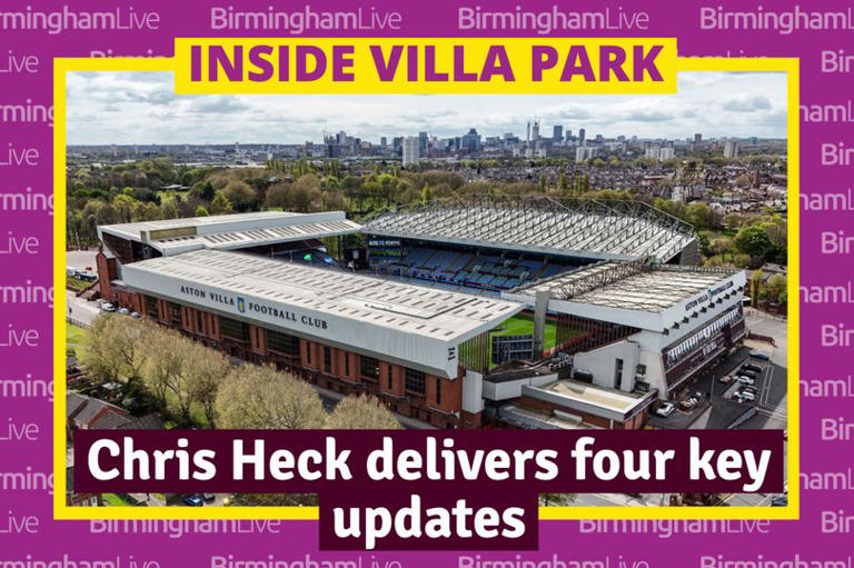 Chris Heck on 'transforming' Villa Park as Aston Villa chief delivers ...