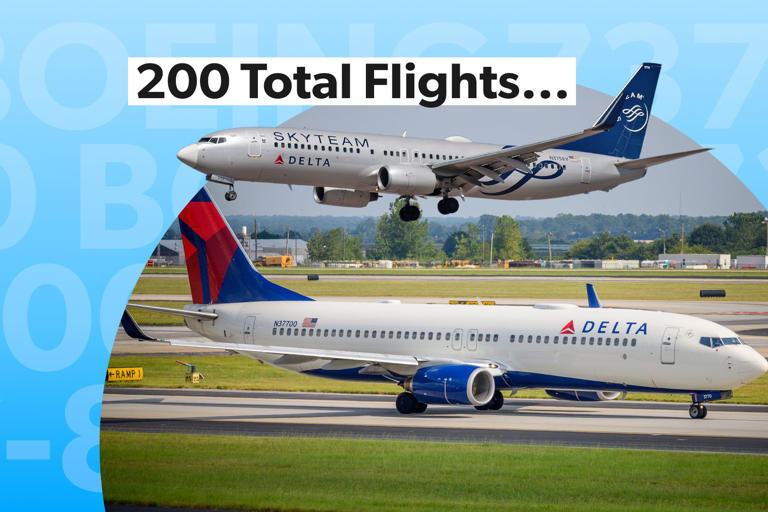 These Delta Air Lines Hubs Originate Boeing 737-800 Routes Longer Than ...