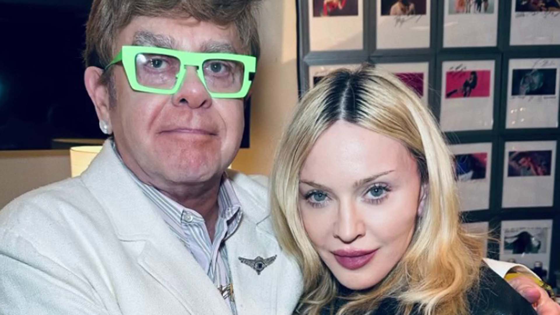 Madonna and Elton John ‘bury the hatchet’ backstage at ‘SNL’