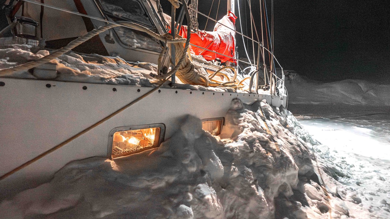 We Turned Our Boat Into an Igloo—Greenland Winter Begins