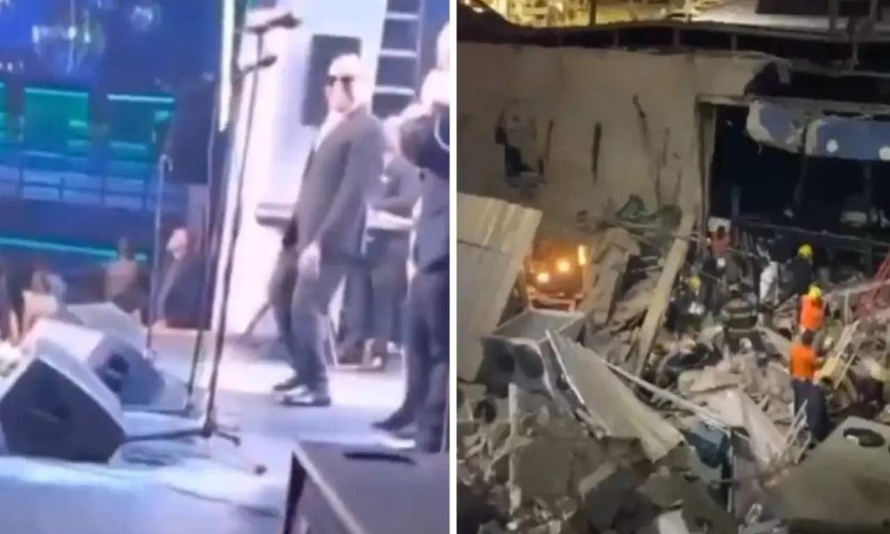 Así colapsó el techo de la discoteca Jet Set