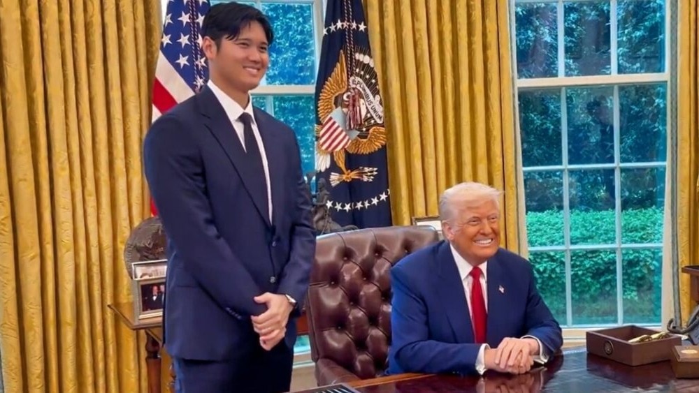 MLB: Trump praises Ohtani's looks, takes jab at unnamed senators during ...