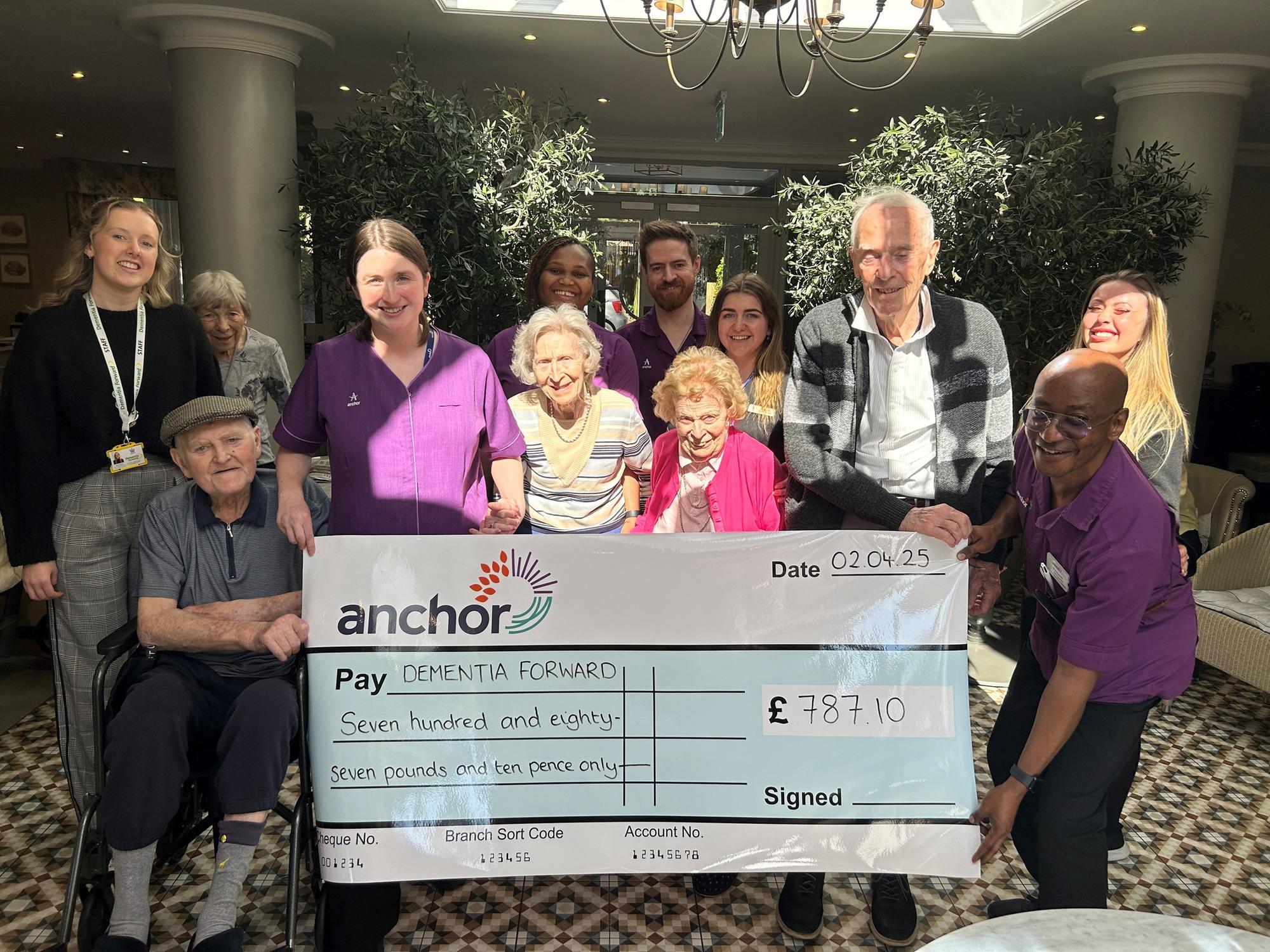 Anchor care homes across Yorkshire raise money for dementia charity