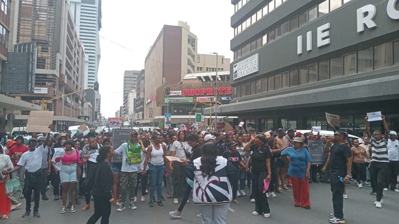 Justice for 7-year-old Cwecwe: Activists take to Pretoria streets ...