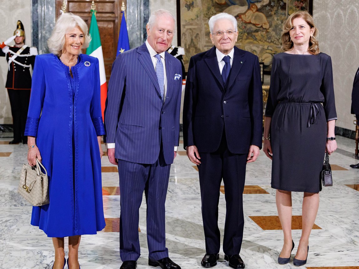 Italy's President Welcomes Charles and Camilla in Rome