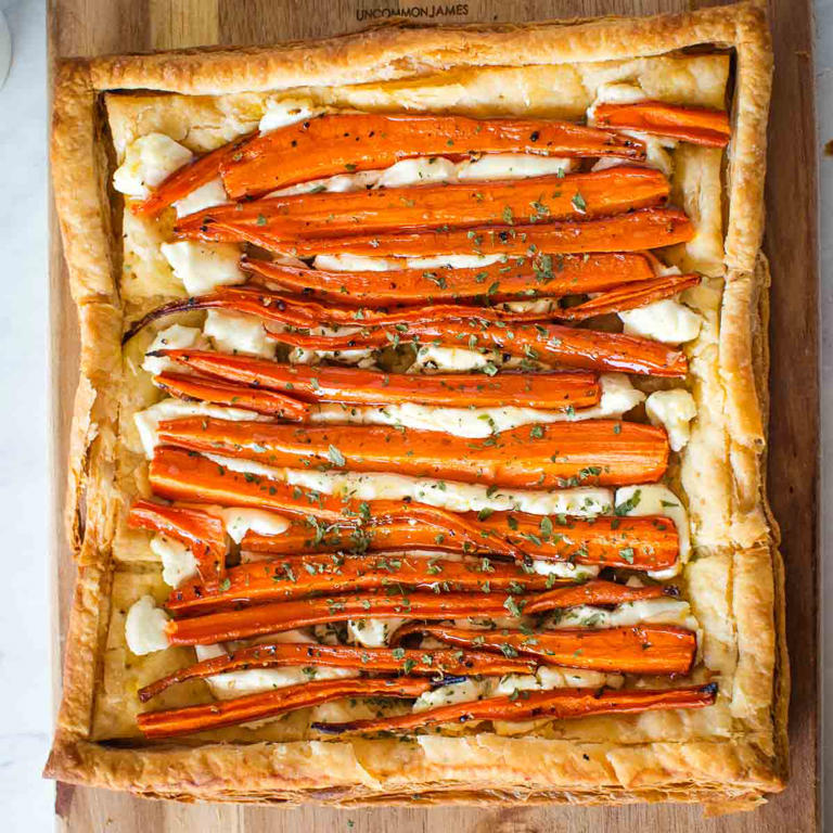 Puff Pastry Carrot Tart: Simple Yet Sophisticated