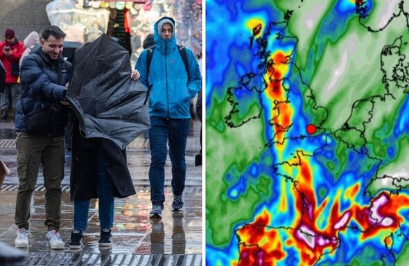 New UK storm maps show ‘Beast from Europe' battering Britain with wind ...
