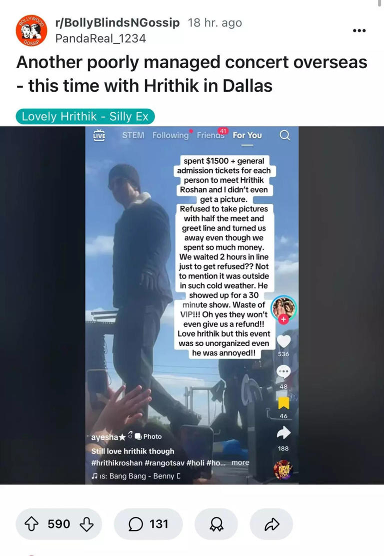 Hrithik Roshan fans SLAM Atlanta and Dallas shows, reveal SHOCKING ...