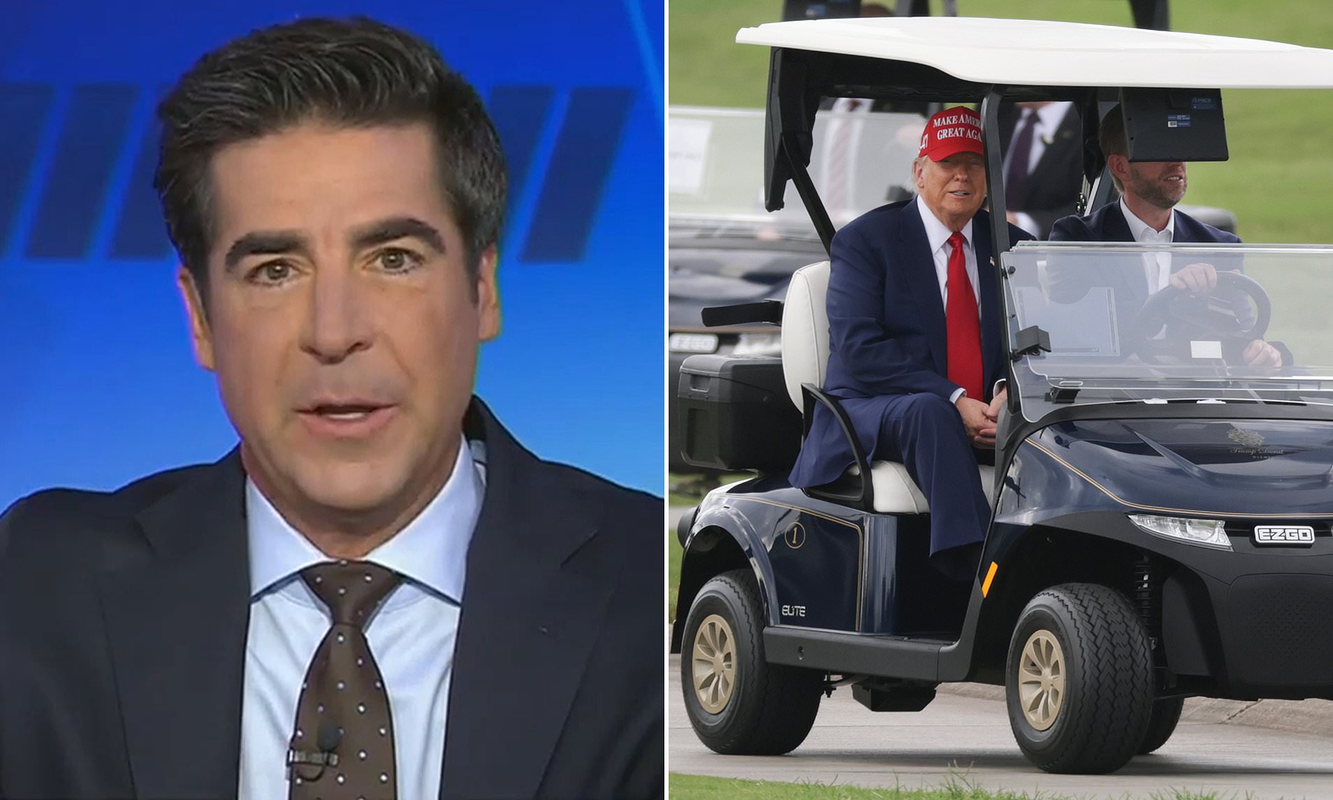 MAGA Fox News star Jesse Watters deals Trump backhanded compliment